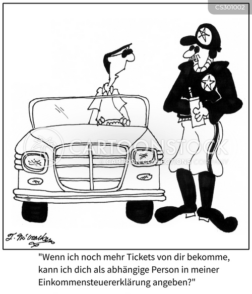 Cartoons und Karikaturen mit Einkommenssteuern