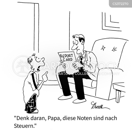 Cartoons und Karikaturen mit Noten