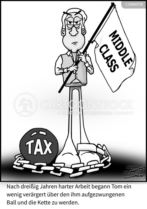Cartoons und Karikaturen mit Steuerlast