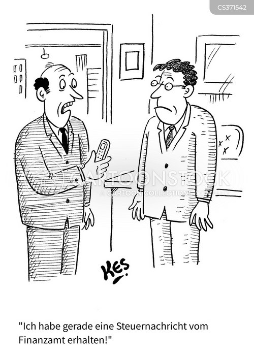 Cartoons und Karikaturen mit Steuerrechnungen