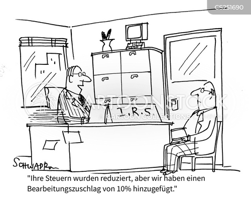 Cartoons und Karikaturen mit 10 Steuer