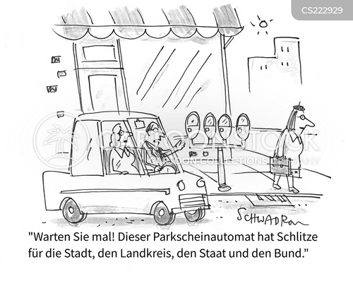 Cartoons und Karikaturen mit Parkmessen