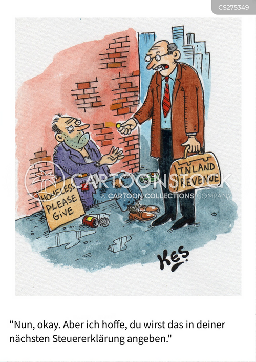 Cartoons und Karikaturen mit Steuer-schnecke