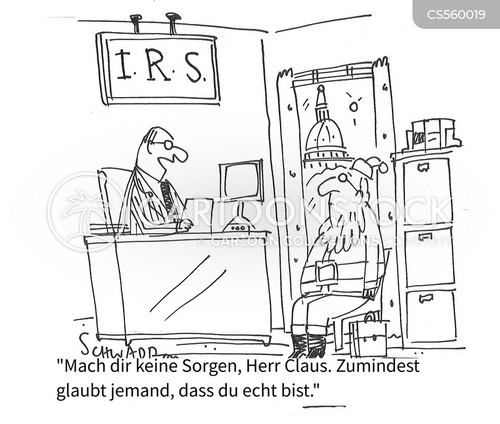 Cartoons und Karikaturen mit Herr Claus