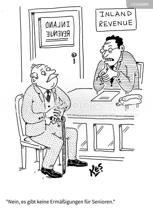 Cartoons und Karikaturen mit Seniorinnen Und Senioren