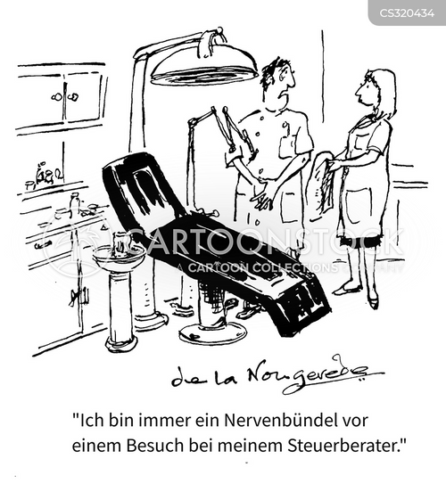 Cartoons und Karikaturen mit Nervenwrack