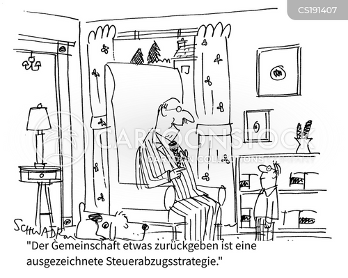 Cartoons und Karikaturen mit Steuertipps