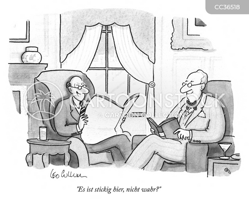 Cartoons und Karikaturen mit Stickig