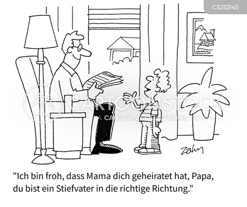 Cartoons und Karikaturen mit Stief-vater