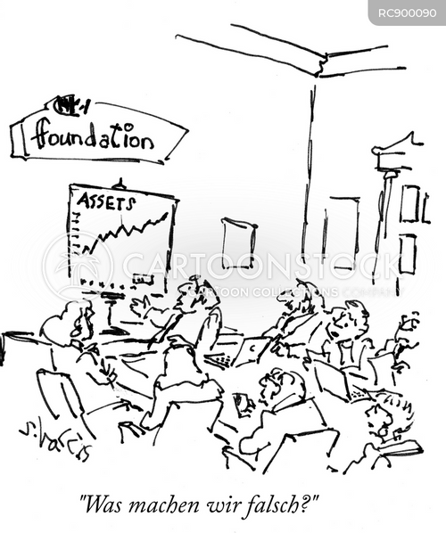 Cartoons und Karikaturen mit Nationale Stiftung