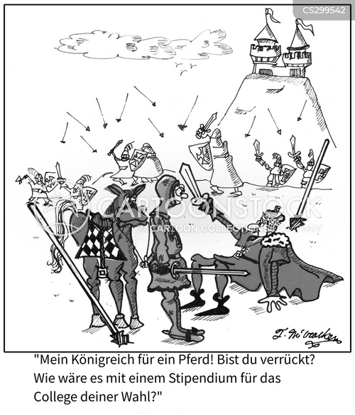 Cartoons und Karikaturen mit College-stipendium