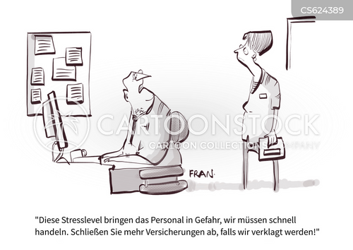 Cartoons und Karikaturen mit Belastung