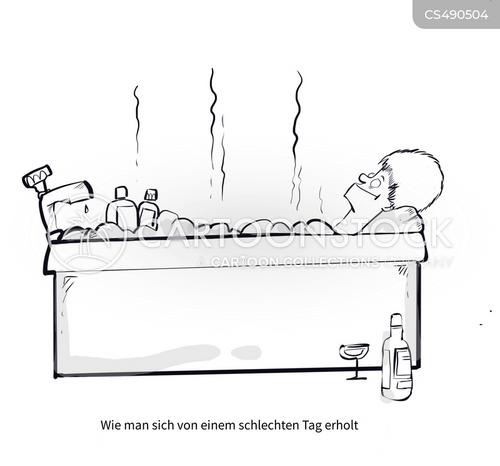 Cartoons und Karikaturen mit Erholen