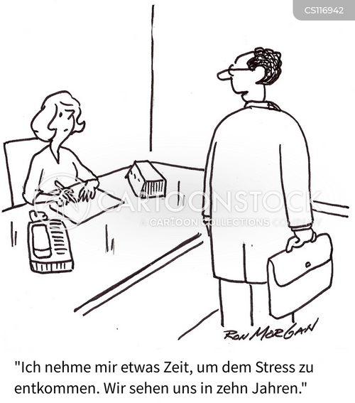 Cartoons und Karikaturen mit Freizeit Nehmen