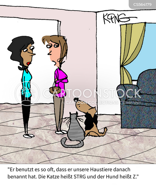 Cartoons und Karikaturen mit Strg