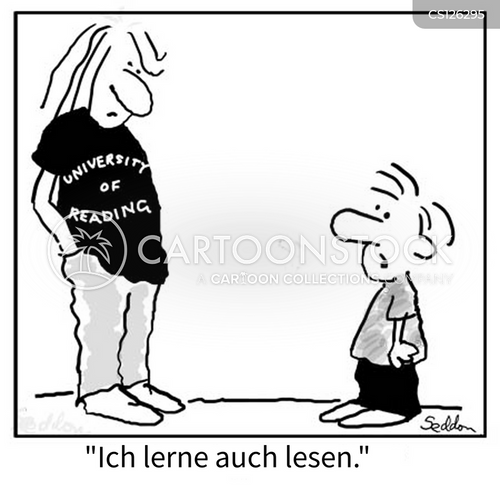 Cartoons und Karikaturen mit Uni-student