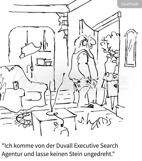 Cartoons und Karikaturen mit Executive Search
