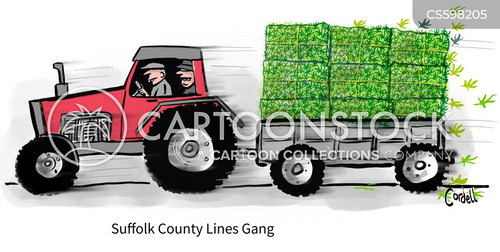 Cartoons und Karikaturen mit Suffolk County Lines Gang
