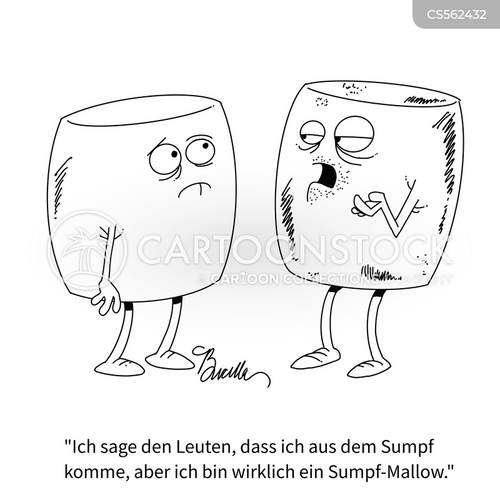 Cartoons und Karikaturen mit Sumpfig