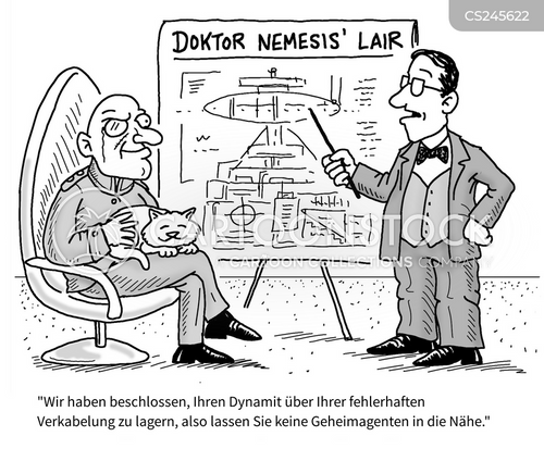 Cartoons und Karikaturen mit Böse Schurken