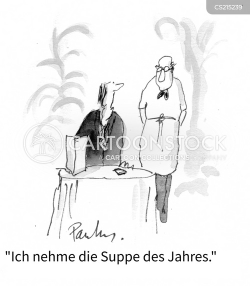 Cartoons und Karikaturen mit Tagessuppe