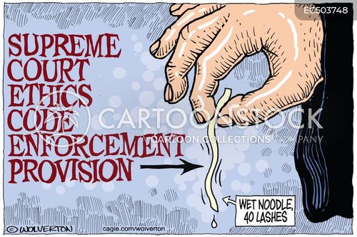 Ethics Enforcement Cartoons and Comics - funny pictures from CartoonStock