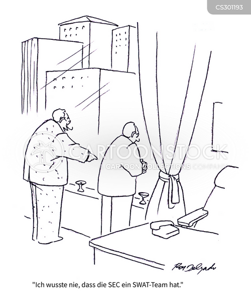 Cartoons und Karikaturen mit Swat-razzien