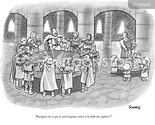 Dessins humoristique et caricaturés avec Chevaliers De La Table Ronde