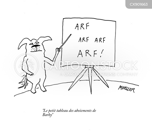 Dessins humoristique et caricaturés avec Aboiements Gênants