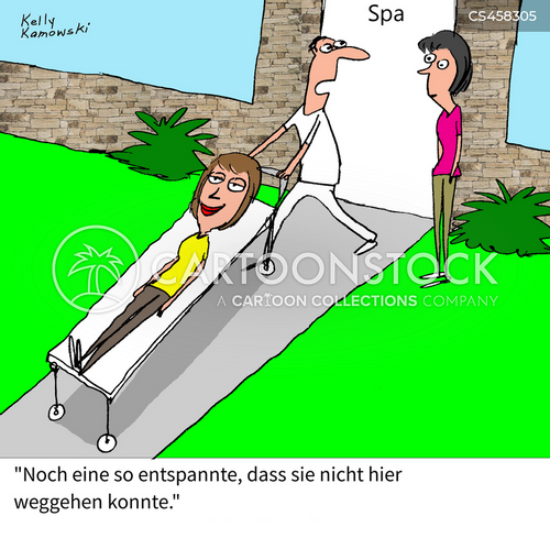 Cartoons und Karikaturen mit Entspannt