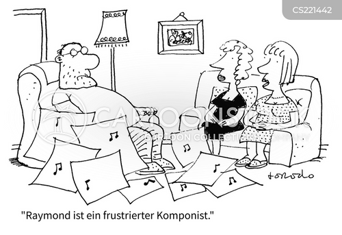 Cartoons und Karikaturen mit Komponist