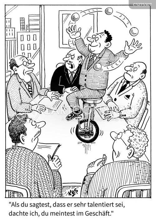 Cartoons und Karikaturen mit Kreative Talente