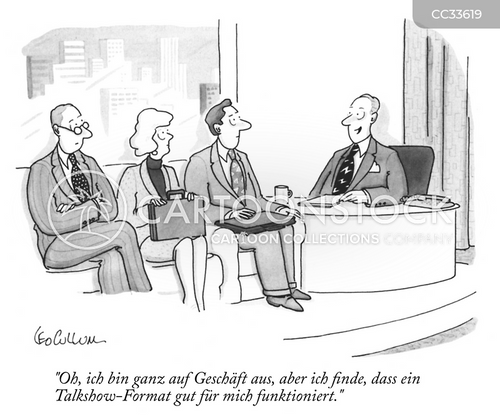 Cartoons und Karikaturen mit Moderator