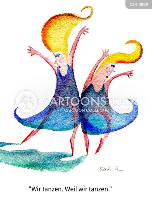 Cartoons und Karikaturen mit Tanzen