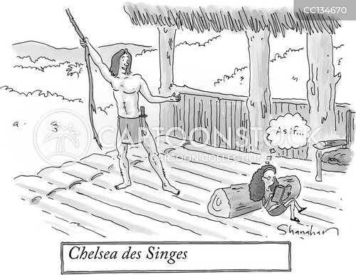 Dessins humoristique et caricaturés avec Élevé Par Des Singes