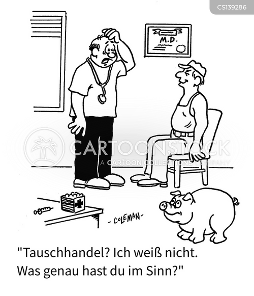 Cartoons und Karikaturen mit Austauschsystem