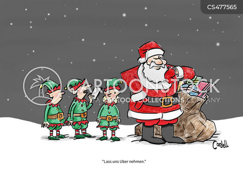 Cartoons und Karikaturen mit Shuttle-service