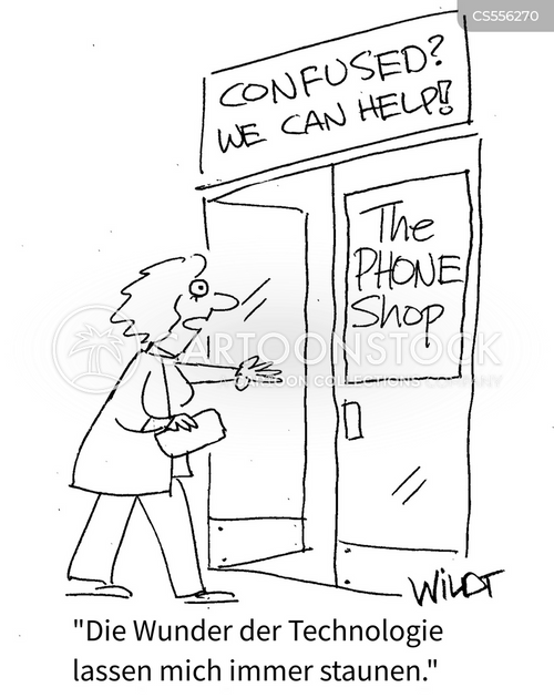 Cartoons und Karikaturen mit Technik