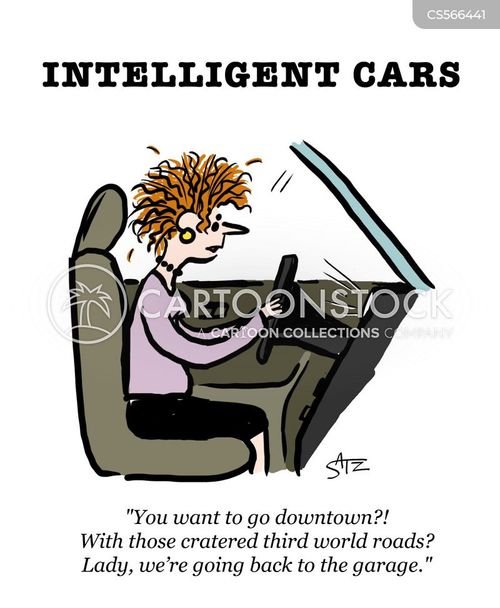 Bad Roads Cartoons and Comics - funny pictures from CartoonStock