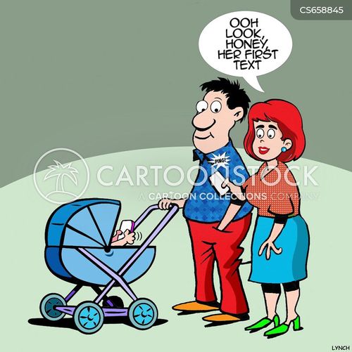 Tech-savvy Baby Cartoons and Comics - funny pictures from CartoonStock