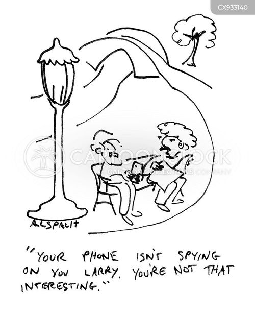 Phone Spying Cartoons and Comics - funny pictures from CartoonStock