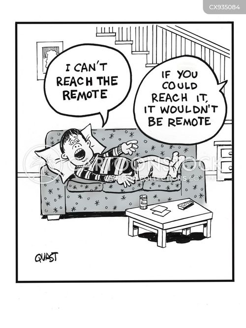 Can't Reach The Remote Cartoons and Comics - funny pictures from ...