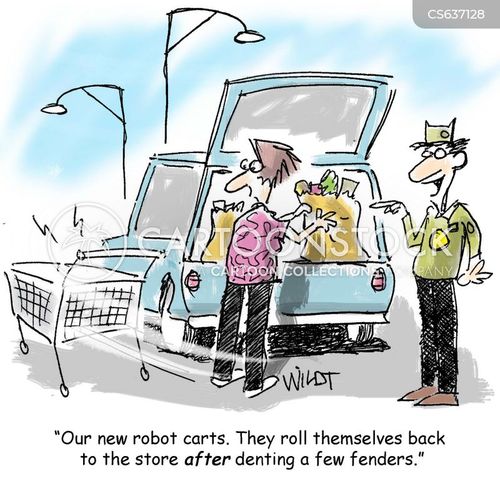 Autonomous Shopping Cart Cartoons and Comics - funny pictures from ...