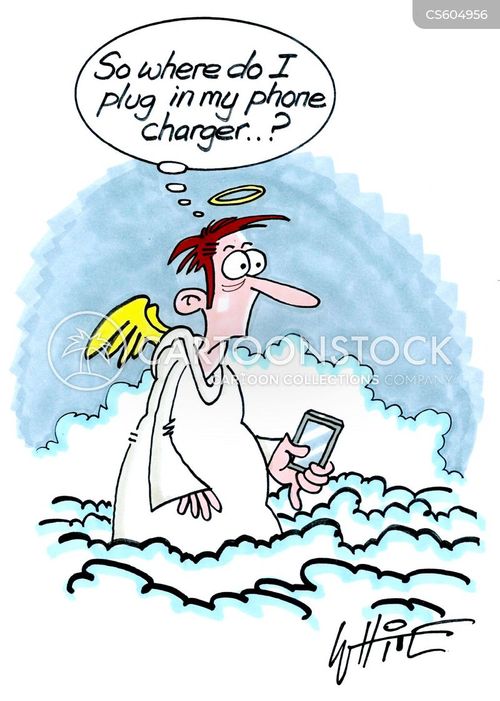 Telephone Charger Cartoons and Comics - funny pictures from CartoonStock