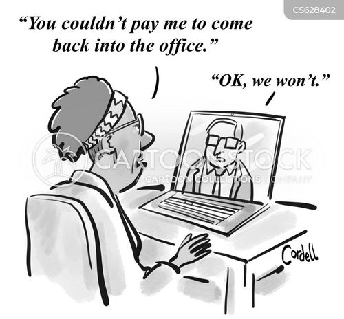 Remote Employee Cartoons and Comics - funny pictures from CartoonStock