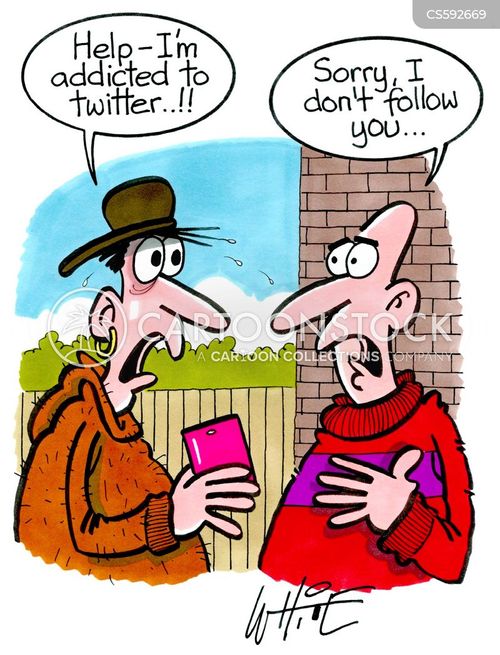 Tweeting Habits Cartoons and Comics - funny pictures from CartoonStock