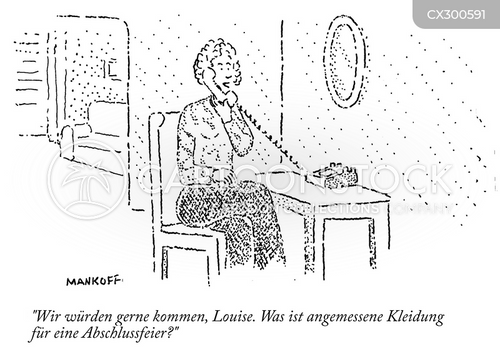 Cartoons und Karikaturen mit Einladungen