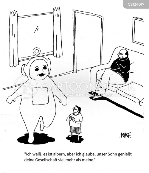 Cartoons und Karikaturen mit Teletubby