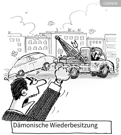 Cartoons und Karikaturen mit Besitz