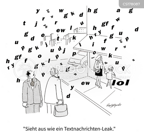 Cartoons und Karikaturen mit Texte